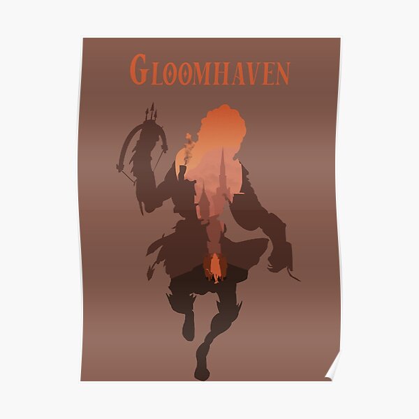 "Gloomhaven Tinkerer - Minimalist Silhouette Poster Style - Board Game ...