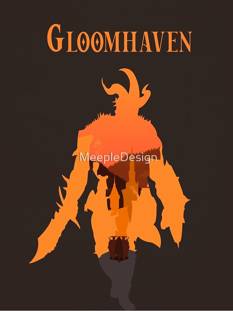 "Gloomhaven Brute- Minimalist Silhouette Poster Style - Board Game Art ...