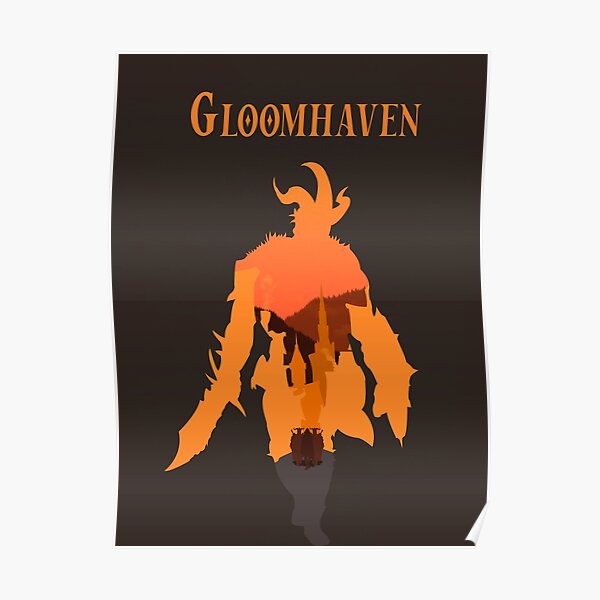 "Gloomhaven Brute- Minimalist Silhouette Poster Style - Board Game Art ...