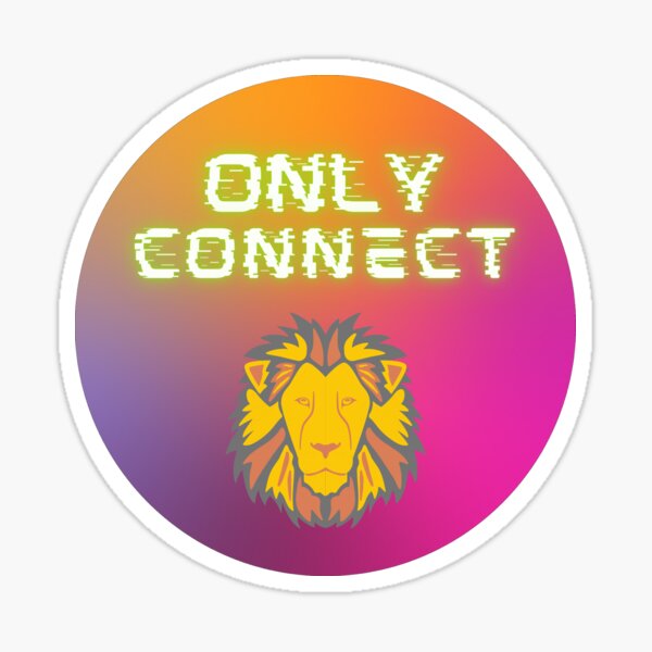 "Only Connect" Sticker for Sale by arunamerch | Redbubble