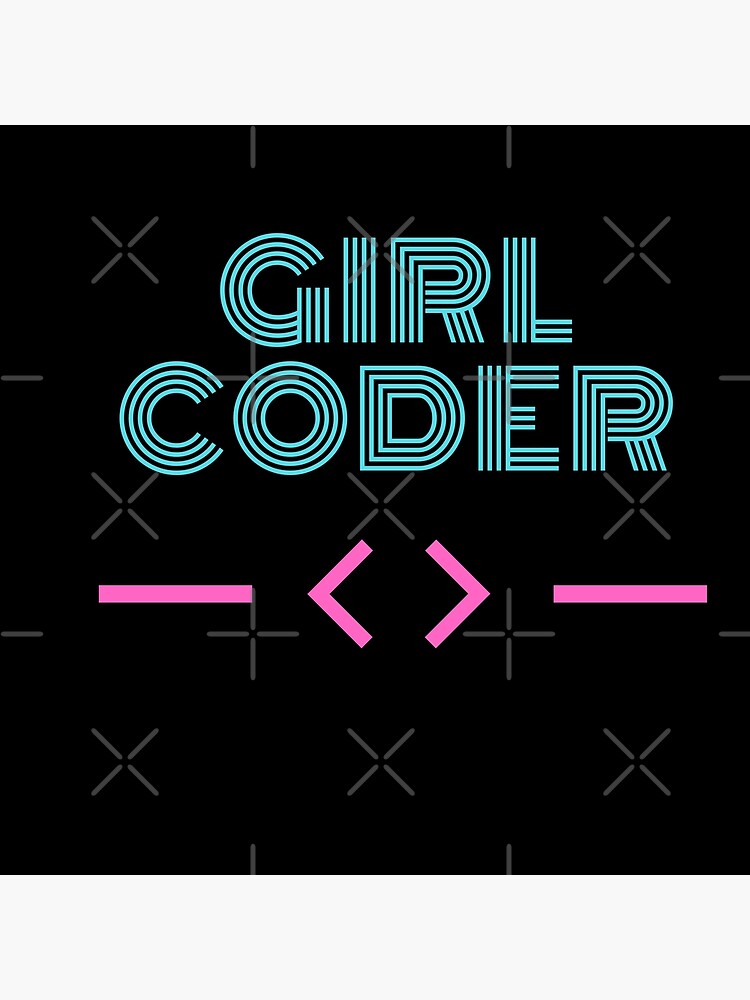 "Girl Coder" Poster for Sale by Golden-Designs | Redbubble