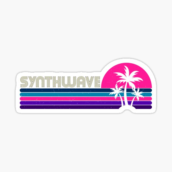 "Synthwave" Sticker by artworkbyrihen | Redbubble