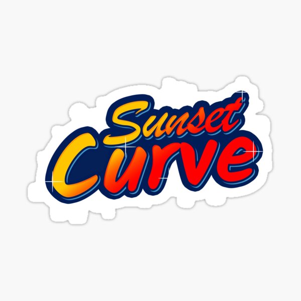 "Julie and Phantom Sunset Curve" Sticker by MousaAqeeli | Redbubble