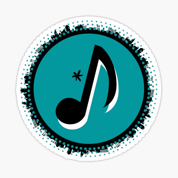 "Musical Quaver" Sticker for Sale by IZ-STAR | Redbubble