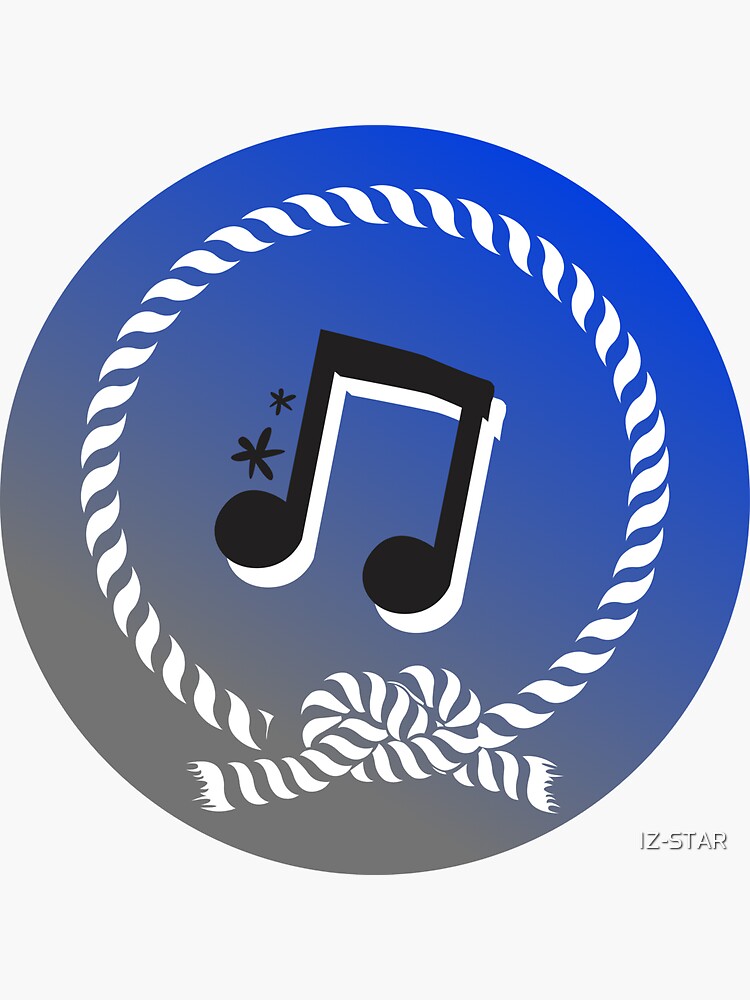 " Blue Beam Note" Sticker for Sale by IZ-STAR | Redbubble