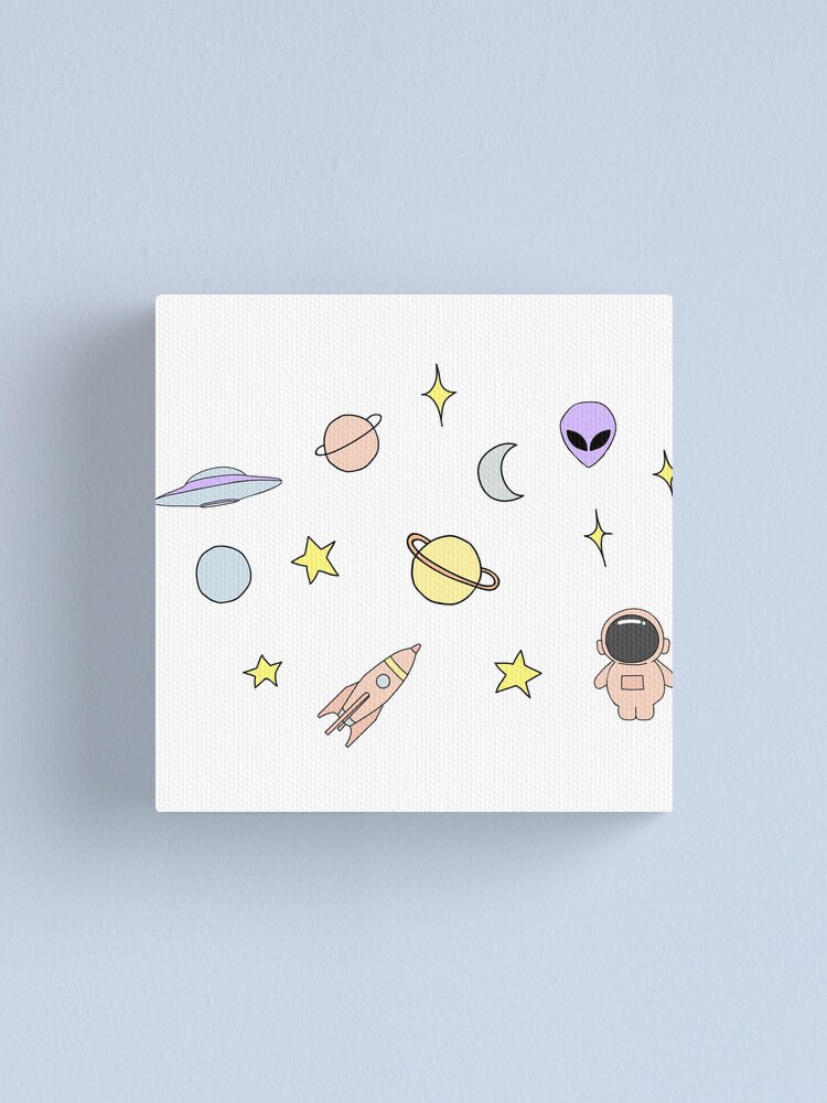 "Pastel Space Aesthetic Sticker Pack" Canvas Print for Sale by ...