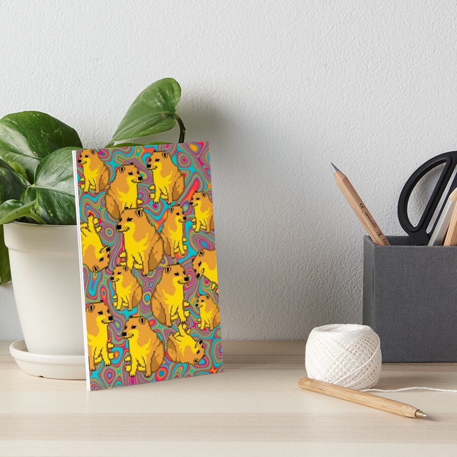 "cheems pixel" Art Board Print by Trungdz123 | Redbubble