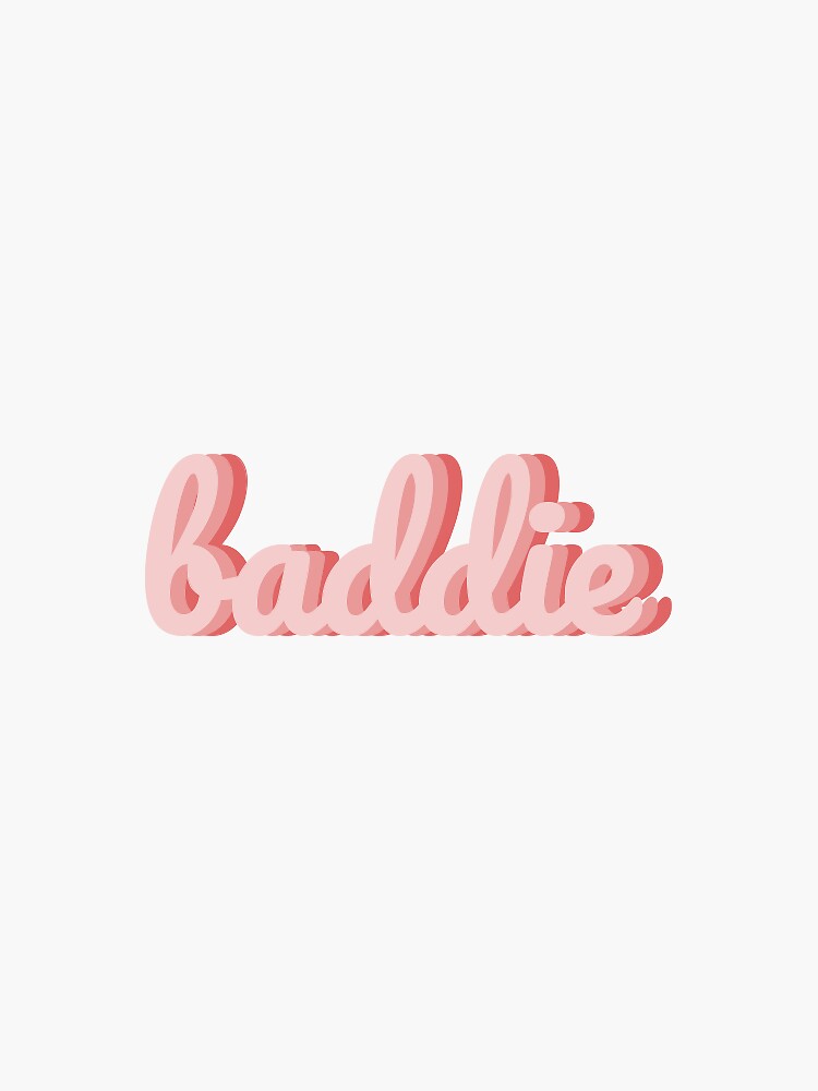 "pink baddie" Sticker by lavender13 | Redbubble