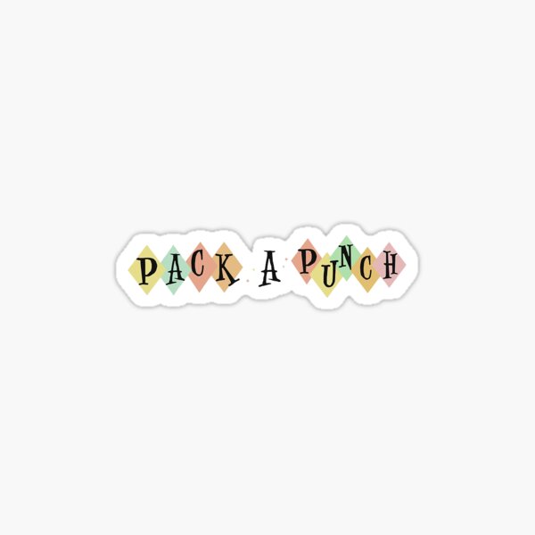 "Pack a Punch" Sticker for Sale by schnuerle | Redbubble