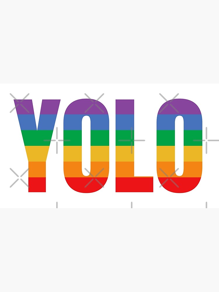 "Colorful Yolo" Poster for Sale by BunnyPrinceDegn | Redbubble