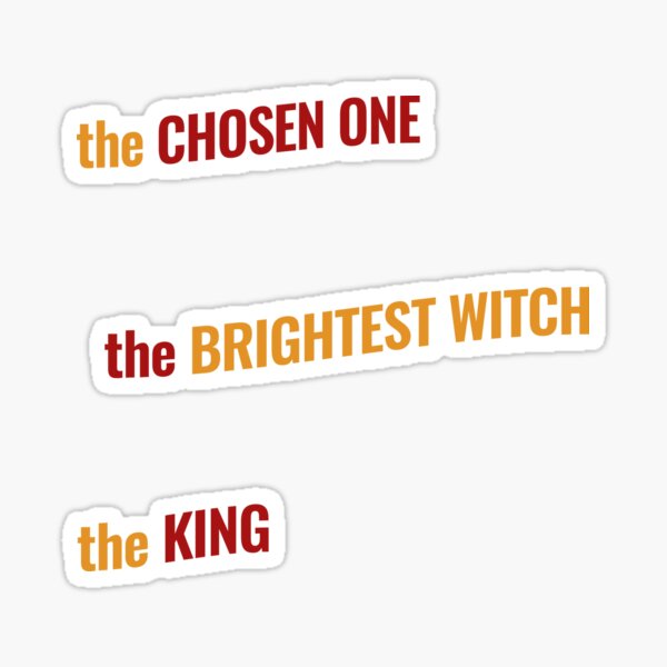 "The Golden Trio" Sticker for Sale by Rachel-EC | Redbubble