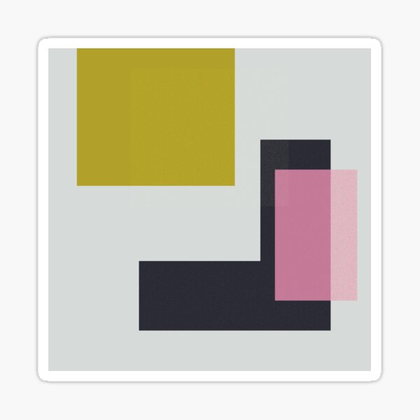"Color Blocking" Sticker by Limoengroen | Redbubble