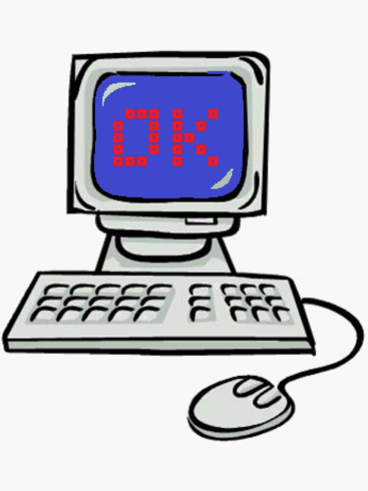 "OK COMPUTER, radiohead inspired" Sticker for Sale by Junsulim | Redbubble