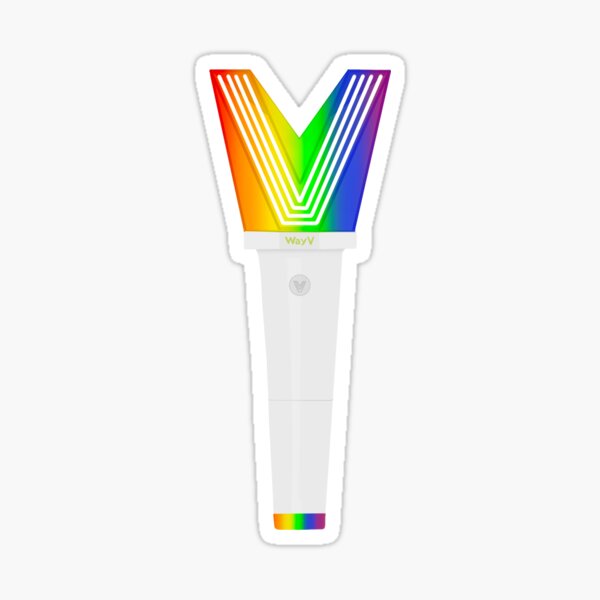 "WayV Rainbow Lightstick " Sticker for Sale by mumuswiss | Redbubble