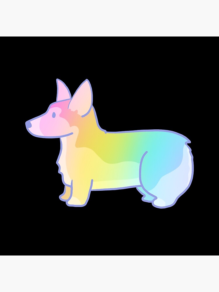 "Adorable Rainbow Corgi" Poster by KelseyLovelle | Redbubble