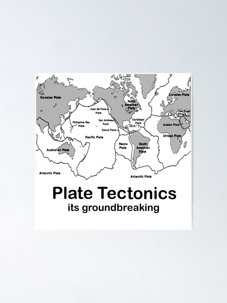 "Plate Tectonics Groundbreaking Funny Earth Science" Poster for Sale by ...