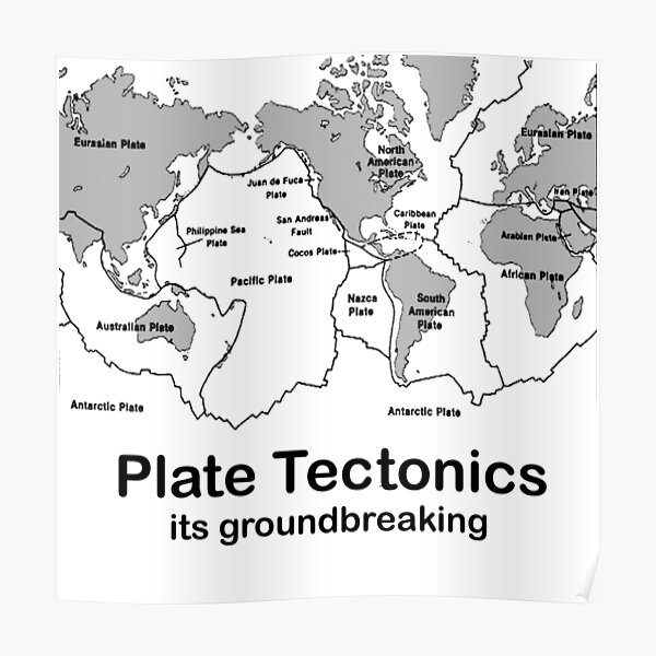 "Plate Tectonics Groundbreaking Funny Earth Science" Poster for Sale by ...