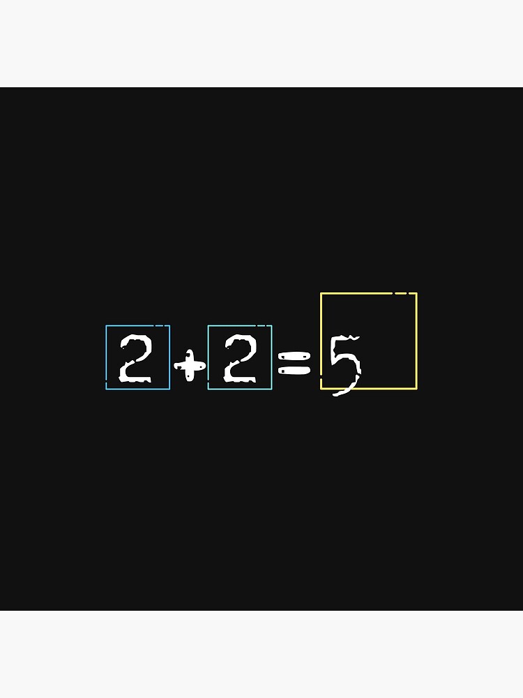 "2+2=5, radiohead inspired" Poster by Junsulim | Redbubble