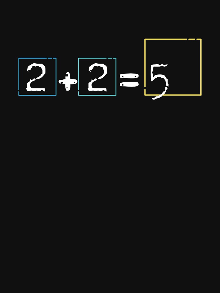 "2+2=5, radiohead inspired" Classic T-Shirt for Sale by Junsulim ...