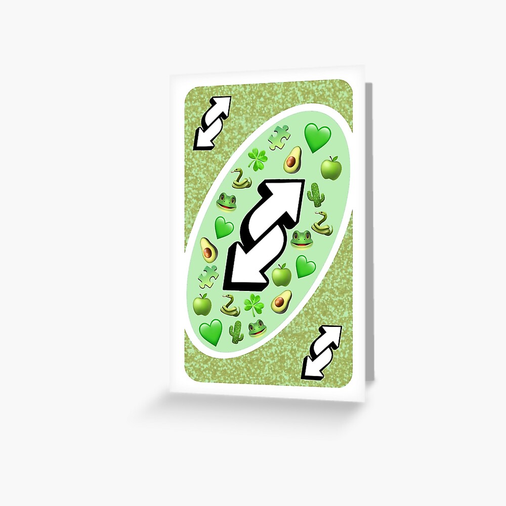 "uno reverse card green" Greeting Card for Sale by MainKill3r | Redbubble
