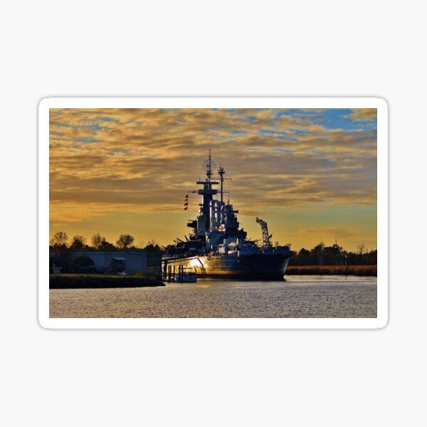 "Sun Reflection On The Battleship" Sticker for Sale by Cynthia48 ...
