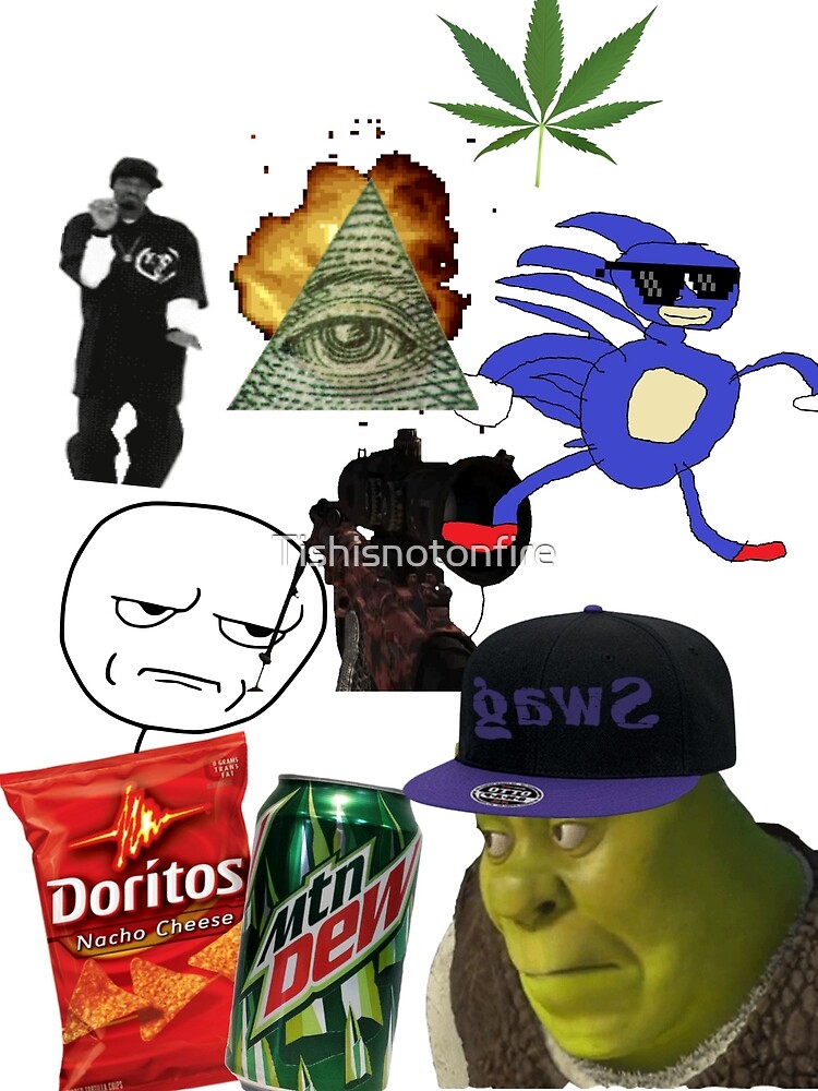 "Dank MLG funny MEME" by Tishisnotonfire | Redbubble