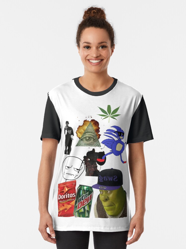 "Dank MLG funny MEME" T-shirt by Tishisnotonfire | Redbubble