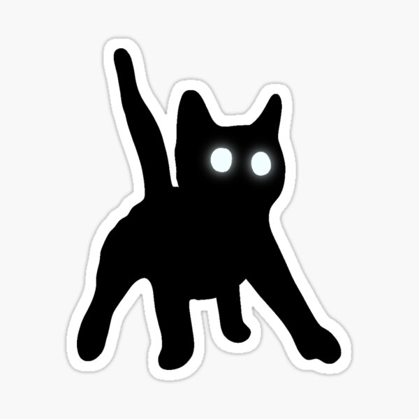 "Spooked Cat - Meme" Sticker for Sale by littlestthought | Redbubble