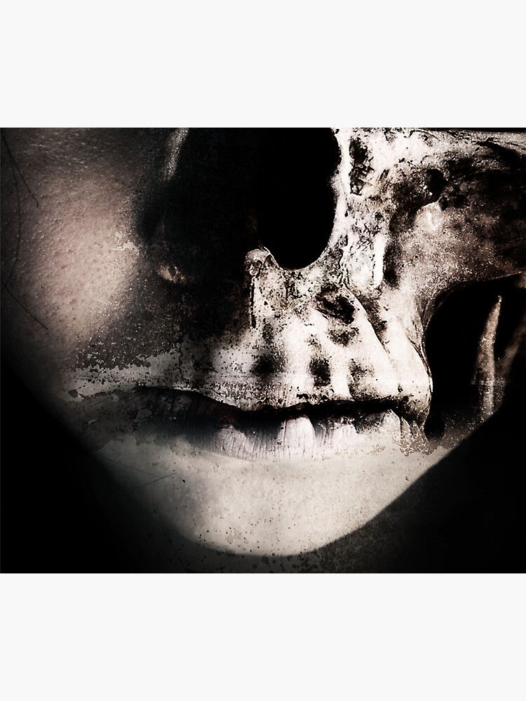 "Skeleton Face" Sticker by Meson1 | Redbubble