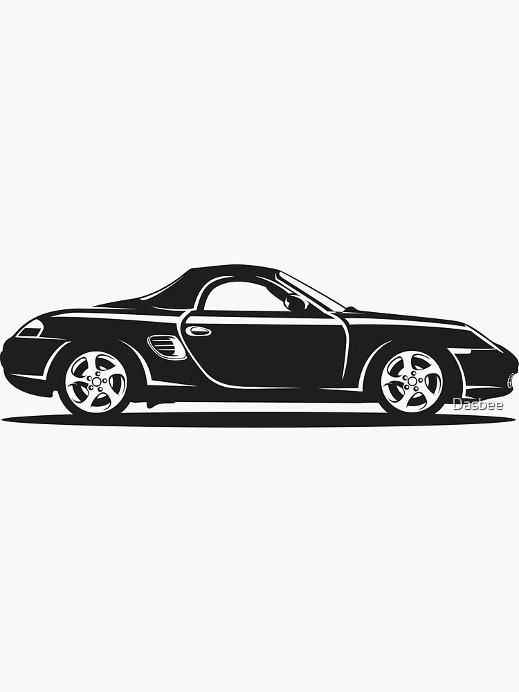 "986 Boxster" Sticker for Sale by Dasbee | Redbubble