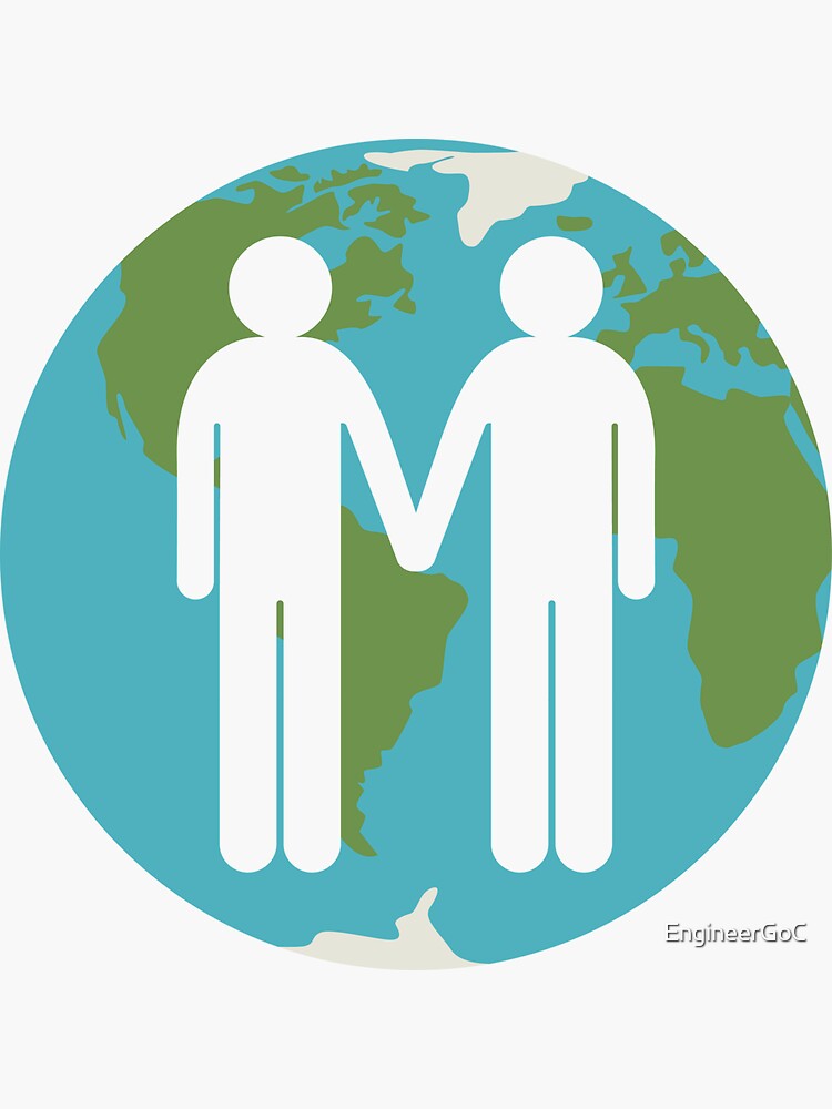 "Unity on earth symbol" Sticker for Sale by EngineerGoC | Redbubble