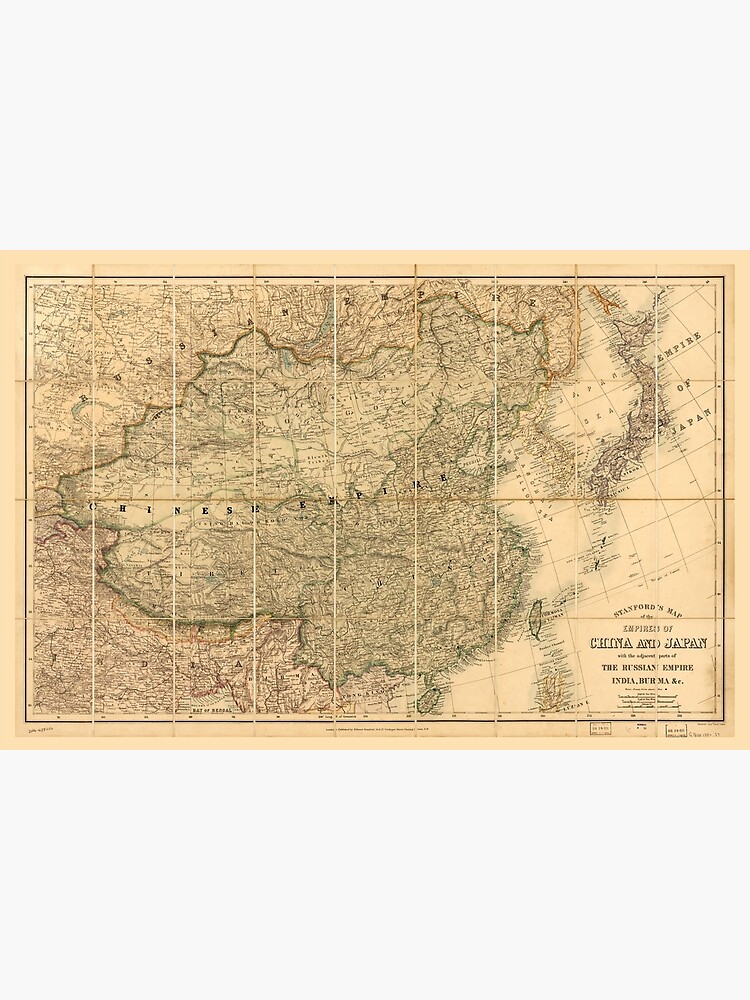"Map of China and Japan (c 1880)" Art Print by allhistory | Redbubble