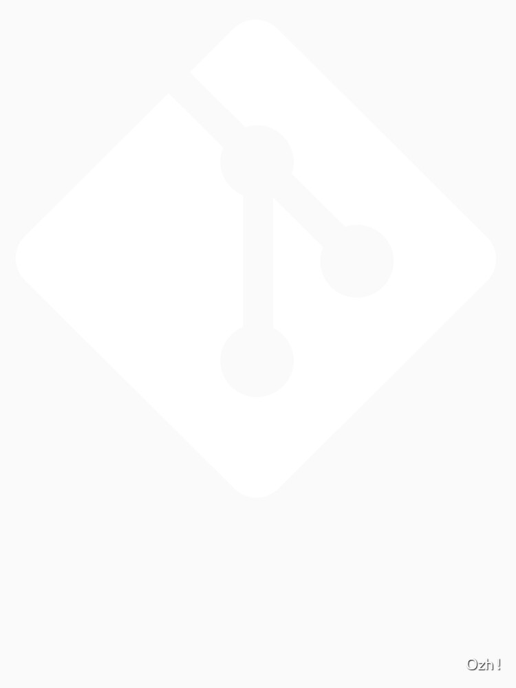 "Git - White logo" T-shirt for Sale by ozhy | Redbubble | git t-shirts - git logo t-shirts ...