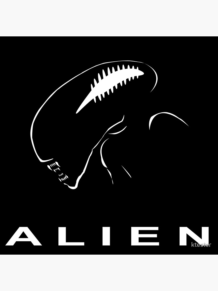 "Alien Minimalist Poster" Poster by ktester | Redbubble