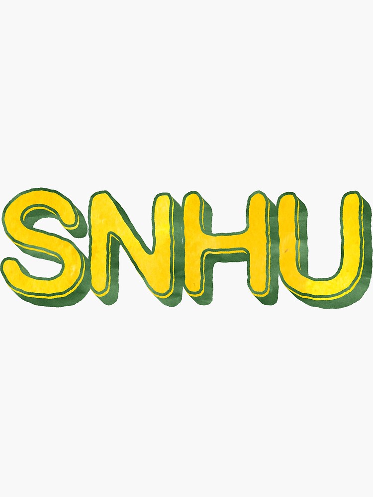 "SNHU Watercolor Sports Logo University New Hampshire" Sticker by ...
