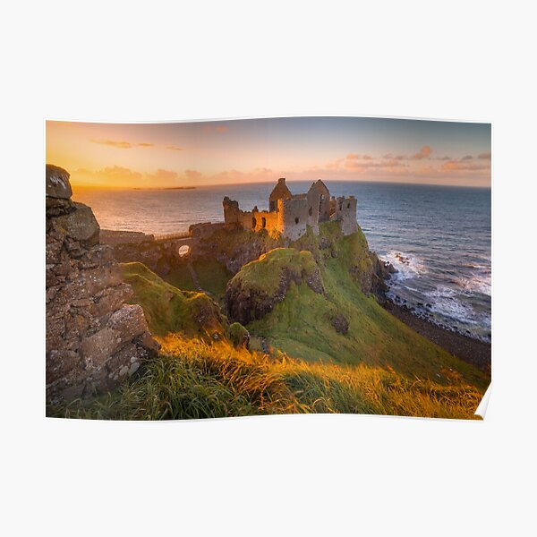 "The Dunluce Castle , Co Antrim , Northern Ireland" Poster by ...