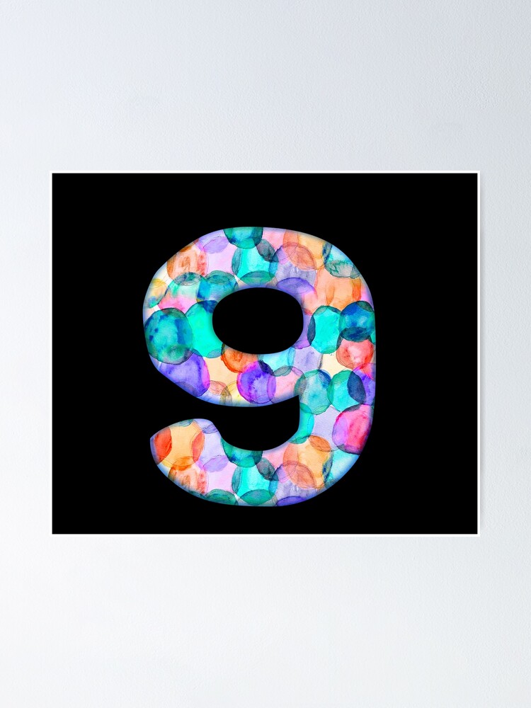 "Number 9 Nine" Poster by Paoanne | Redbubble