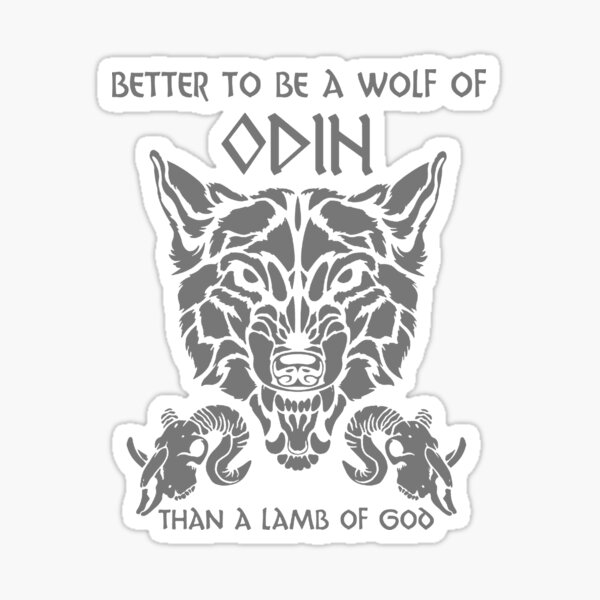 "Wolf Of Odin" Sticker for Sale by lakelandwholes1 | Redbubble