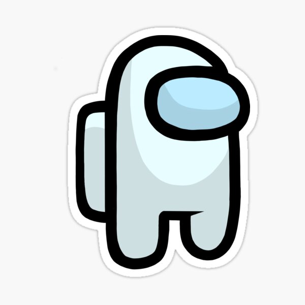 Among Us Light Blue Stickers | Redbubble
