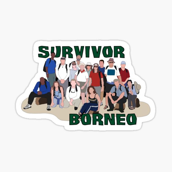 "CBS Survivor Borneo Cast Sticker" Sticker for Sale by Jpguarino10 ...