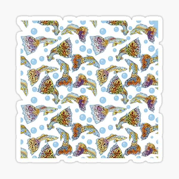 "Guppy fish" Sticker by mischellero | Redbubble