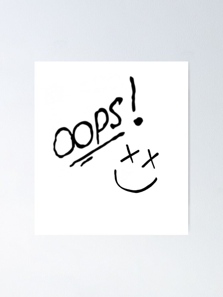 "Louis tomlinson oops" Poster for Sale by sarahandress | Redbubble