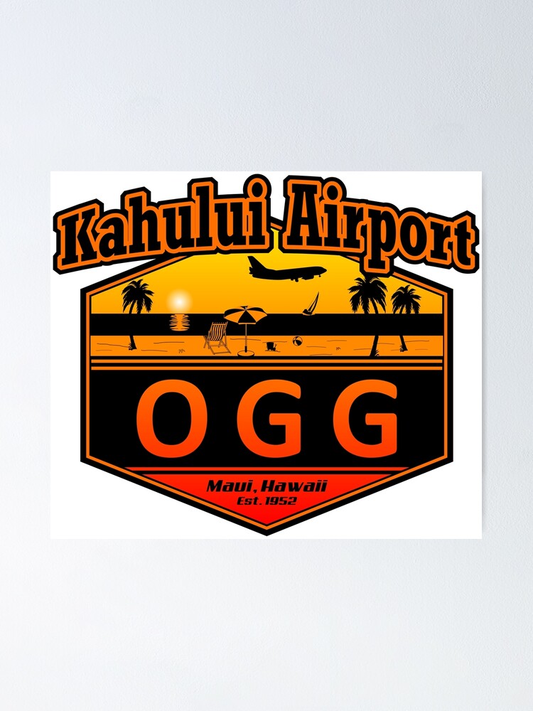 "Kahului Airport Code" Poster for Sale by Tundra300 | Redbubble