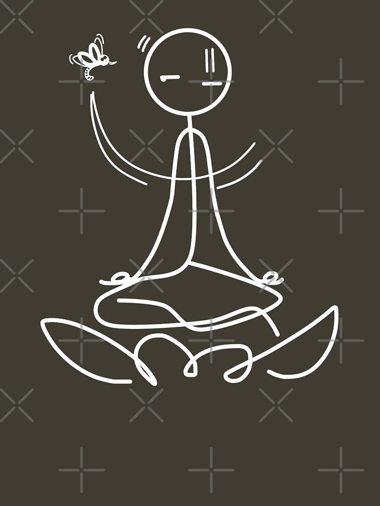 "Stickman / Meditation" T-shirt for Sale by LotusCreations | Redbubble ...