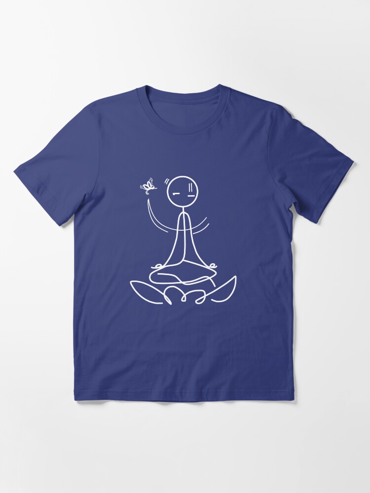 "Stickman / Meditation" T-shirt for Sale by LotusCreations | Redbubble ...