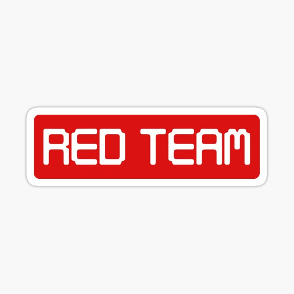 "Red Team" Sticker for Sale by KaiserFrei | Redbubble