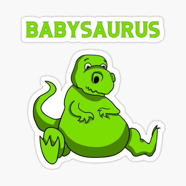 "Cute Baby Dinosaur Babysaurus Rex T Rex Tyrannosaurus Rex" Sticker by ...