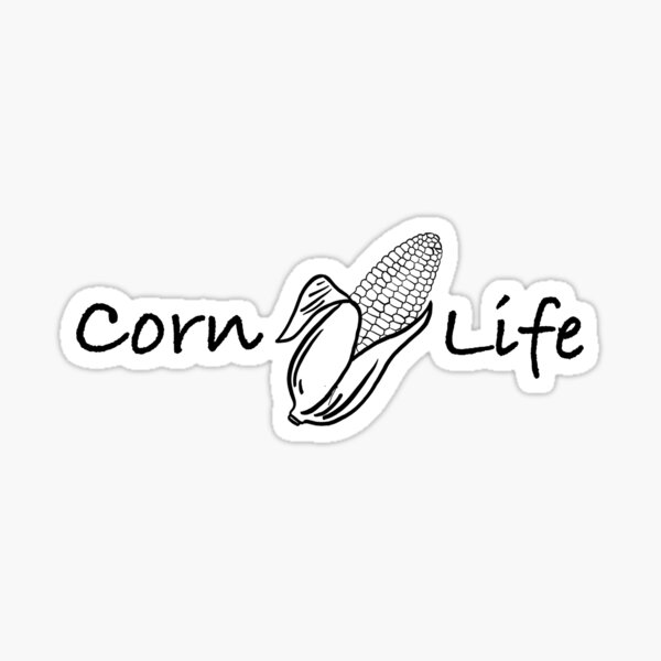 "Corn life" Sticker for Sale by normalprint | Redbubble