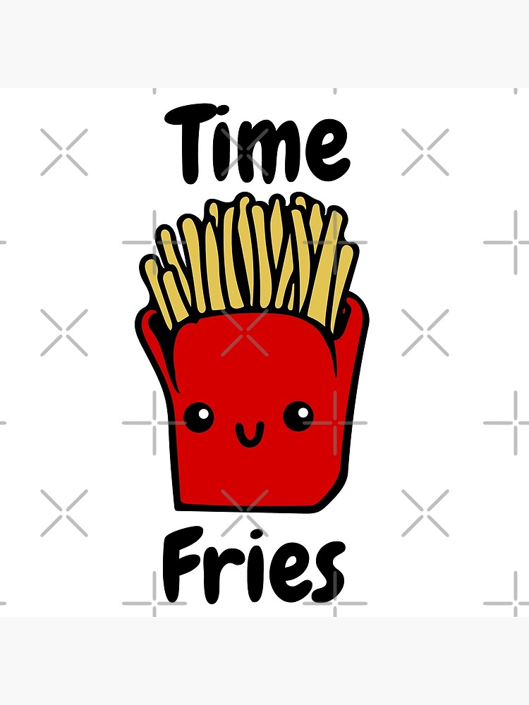 "Time Fries Funny Food Pun" Poster by MoonaM | Redbubble