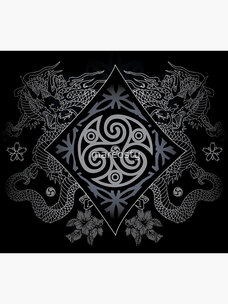 "Mitsu Tomoe Dragons" Photographic Print for Sale by marcosty | Redbubble